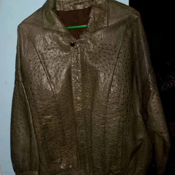 Jackets & Coats | Rare Vintage Custom Ostrich Skin Jacket | Poshmark